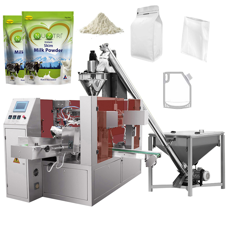 Automatic Rotary Premade Doypack Zipper Bag Milk Powder Packing Machine ...