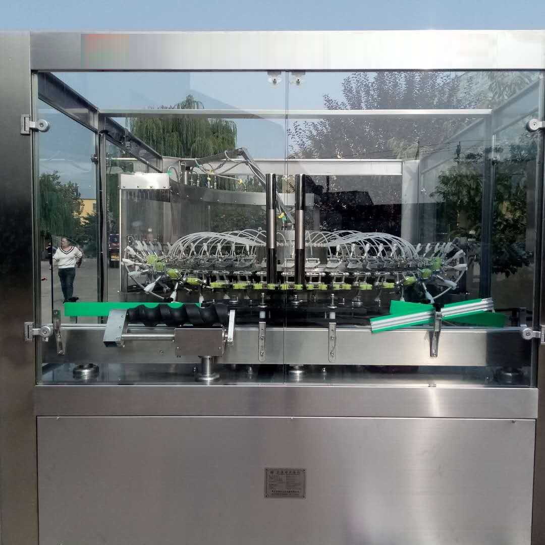 Rotary bottle washing machine filling machine