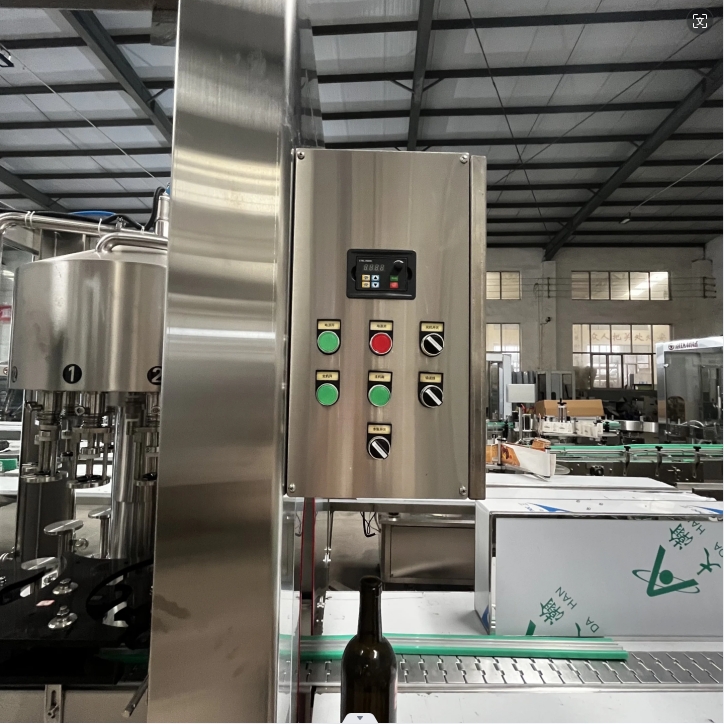 fully automatic glass bottle wine filling machine alcohol filling line ...